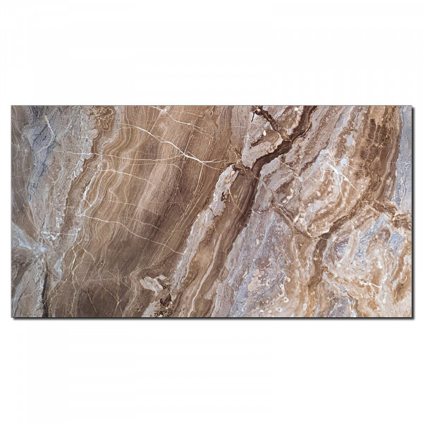 PVC Wandpaneel/Wandfliesen Arabescato Brown in Marmor-Optik - 60x120c ...